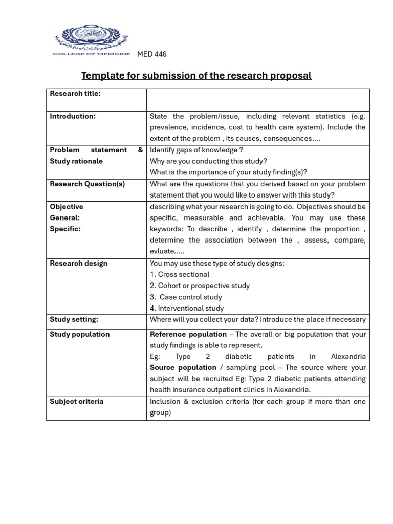 Research Proposal Template Guide | PDF | Sampling (Statistics) | Sample ...