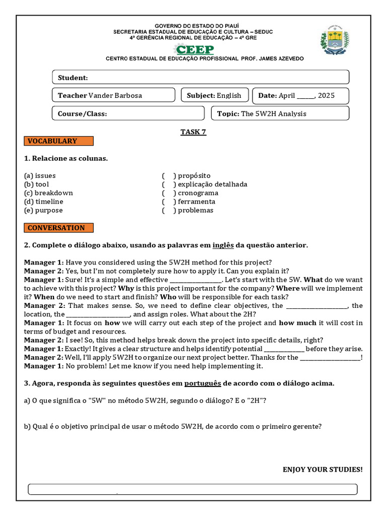 Understanding the 5W2H Analysis | PDF
