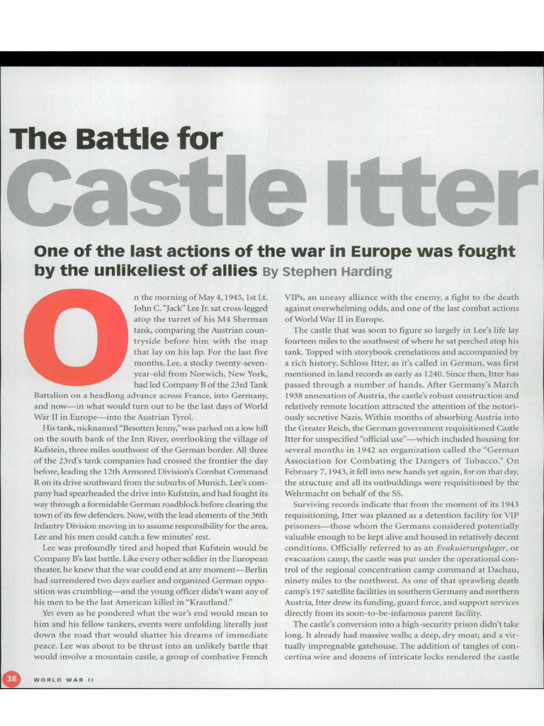 The Battle for Castle Itter Explained | PDF