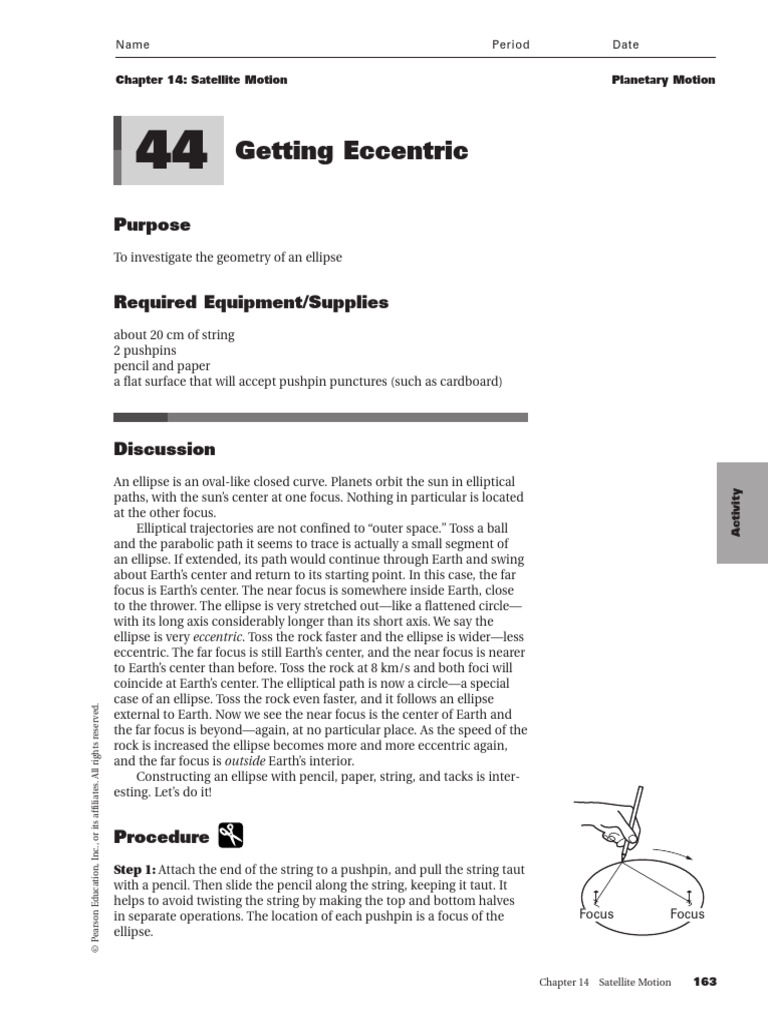 608ef2b7-Geting Eccentric Activity | PDF | Ellipse | Orbit