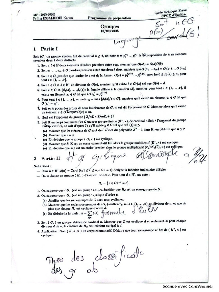 Problème Groupes | PDF
