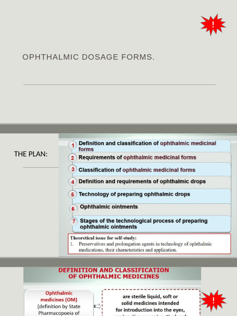 8 Ophthalmic Dosage Forms-1 | PDF