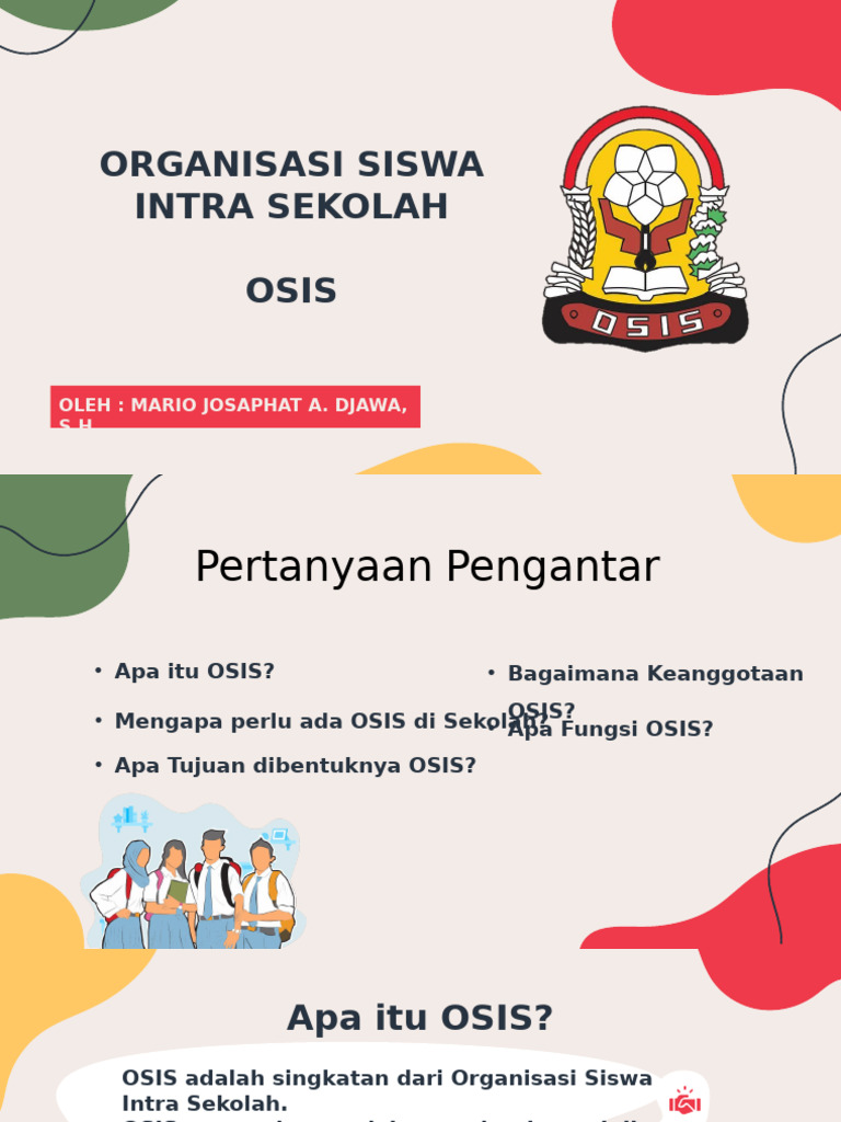 Panduan Lengkap OSIS di Sekolah | PDF