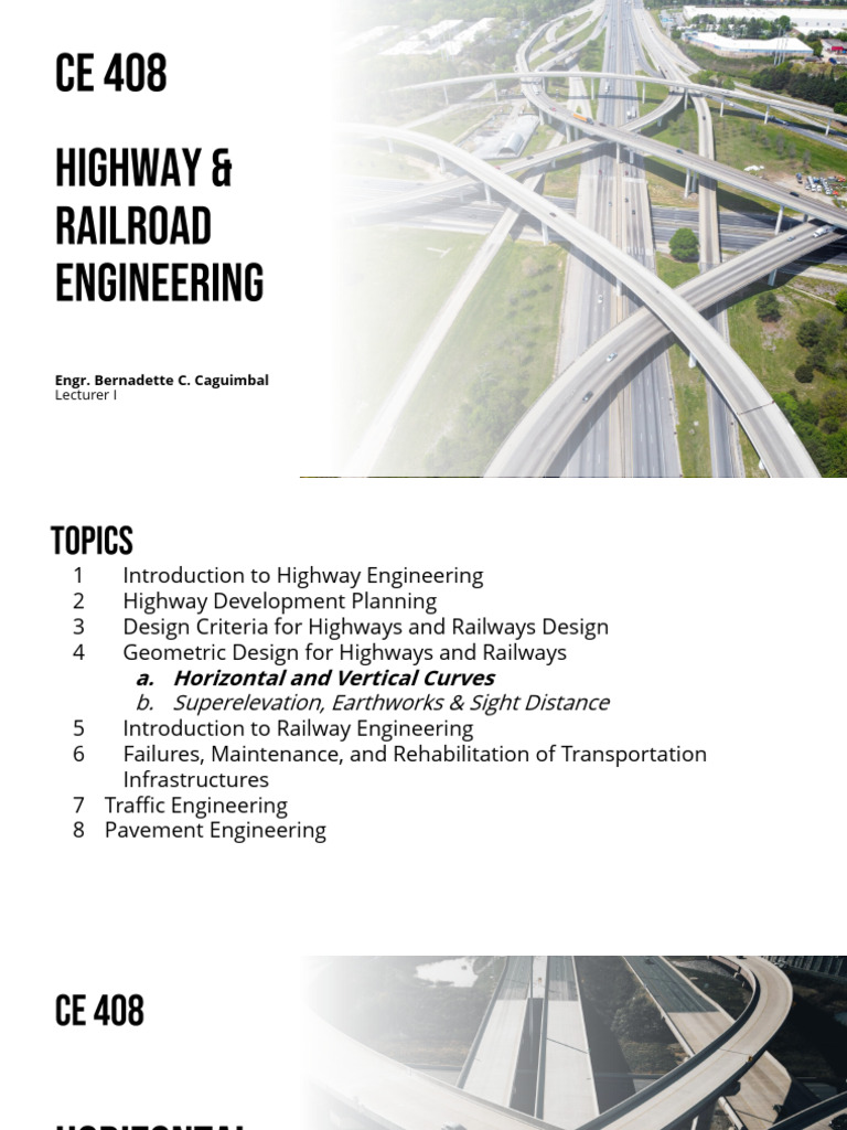 Highway and Railway Curve Design Guide | PDF | Angle | Tangent