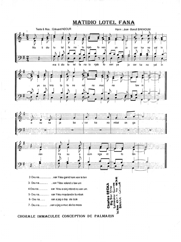 50 Matidio Lotel Fana (Communion) | PDF