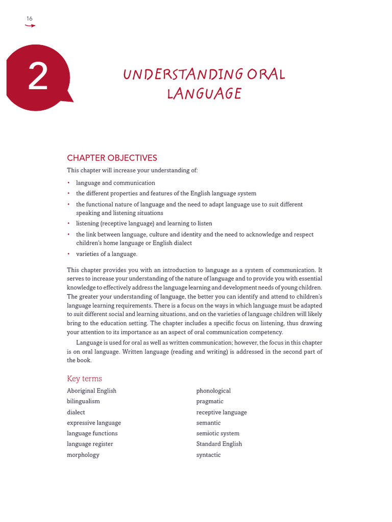 Understanding Oral Language | PDF | Communication | Stress (Linguistics)