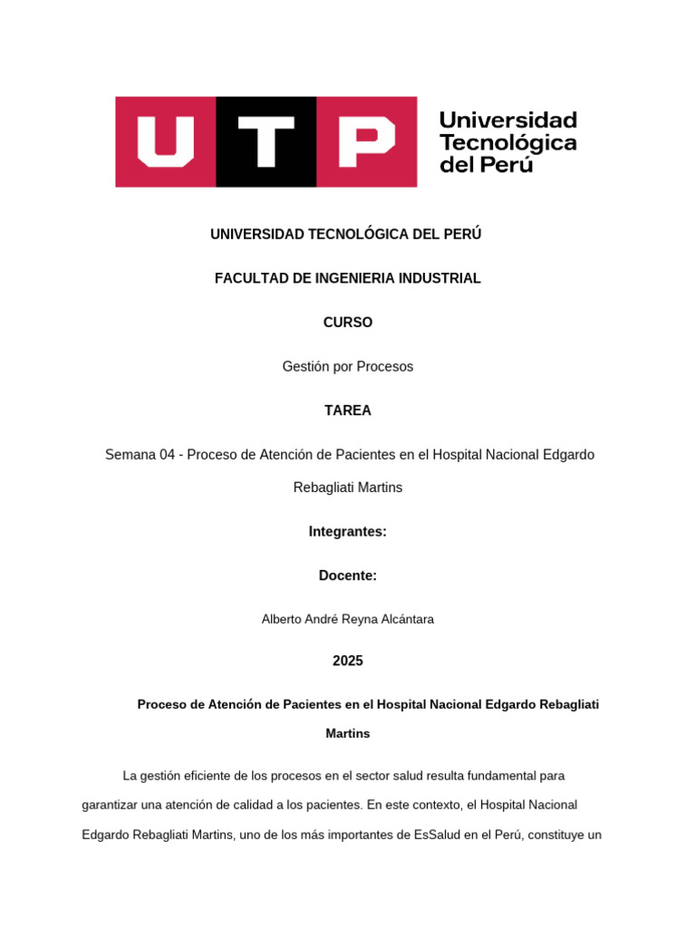 Proceso Atencion Pacientes BPMN | PDF | Hospital | Cuidado de la salud