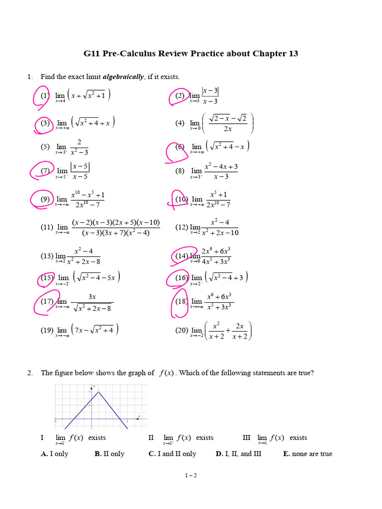 G11 Pre-Calculus Review Practice About Chapter 13 | PDF | Chess | Chess ...