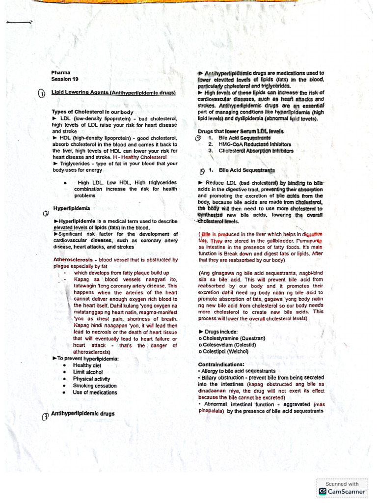 Pharma Class Notes 18-19 | PDF