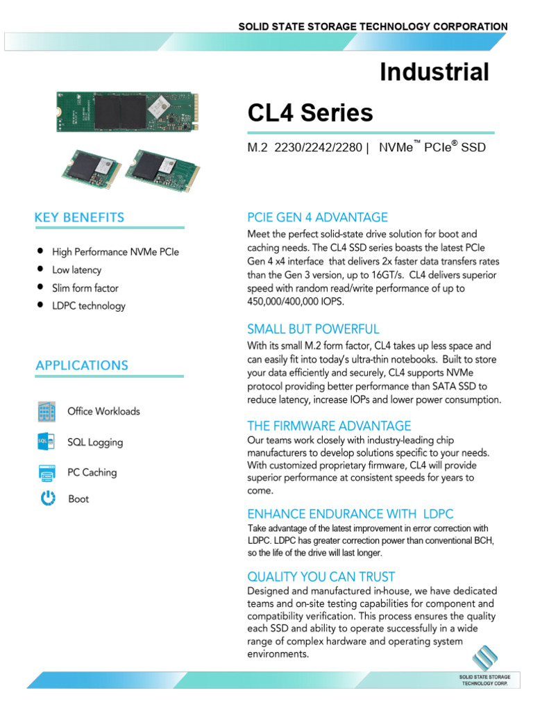 Intel SN7100S SSD Datasheet Overview | PDF