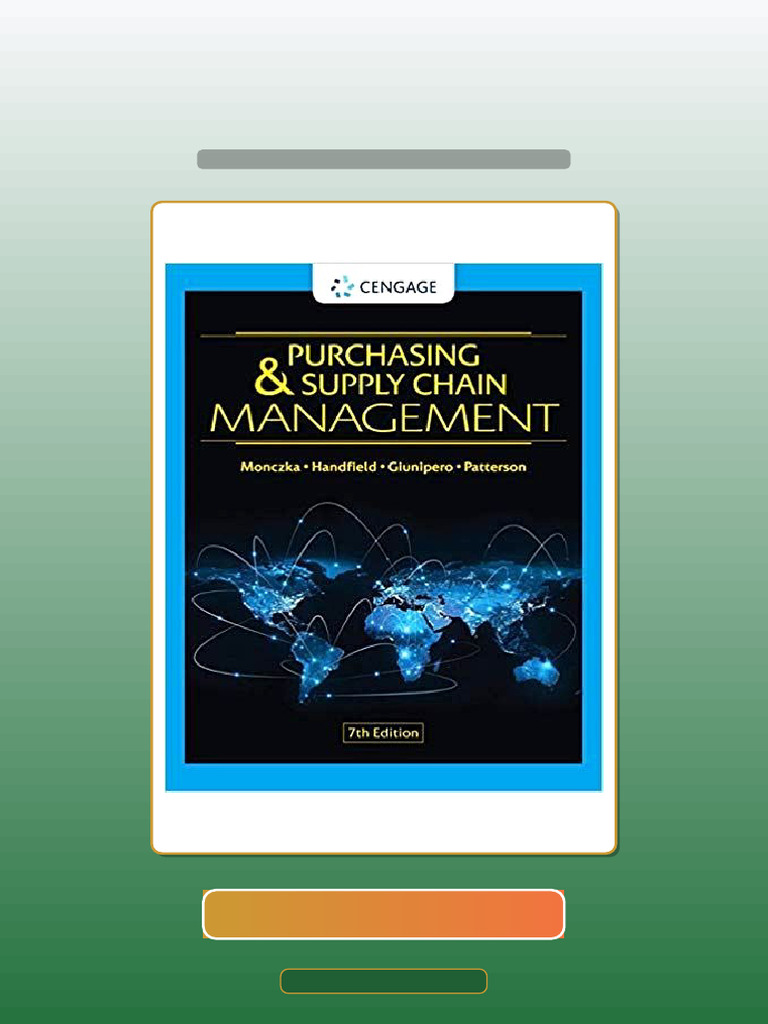 Ultimate Bundle Purchasing Supply Chain Management 7th Edition eBook ...