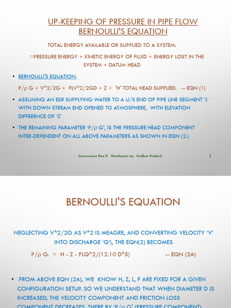 Up - Keeping Pressure Head PPT Pdf2 14.06.25 | PDF