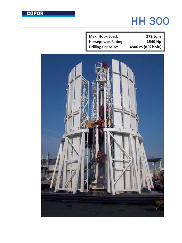 HH 300 Drilling Rig Specifications | PDF | Technology & Engineering