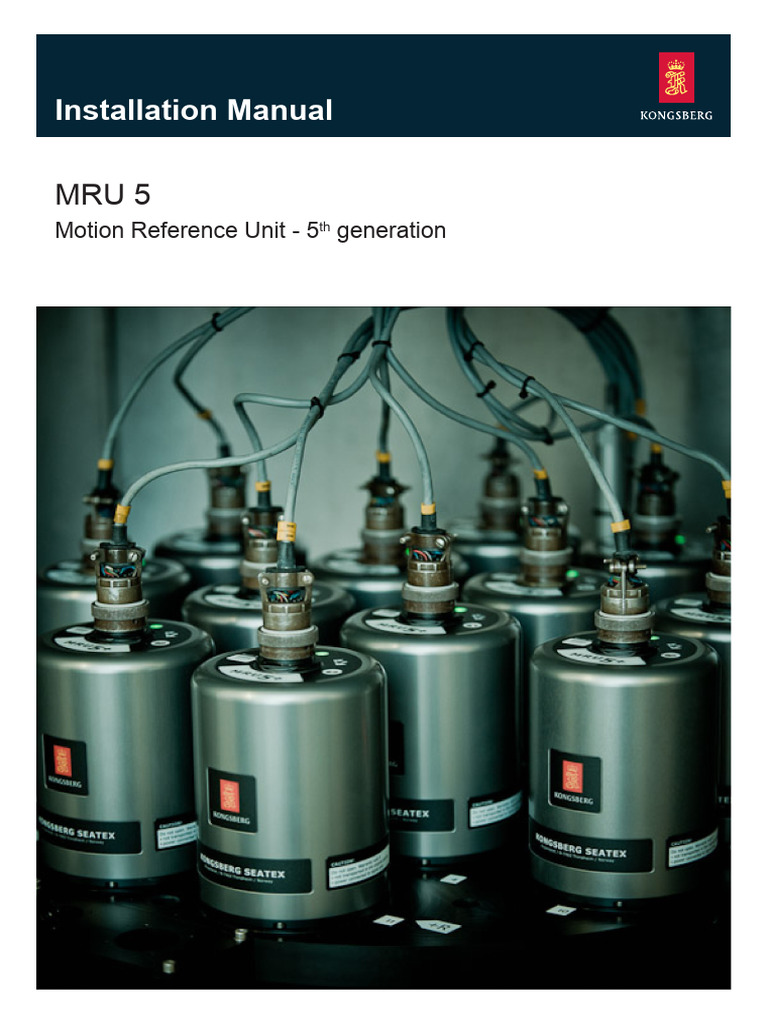 MRU 5 Installation Manual Overview | PDF | Rotation | Inertial ...