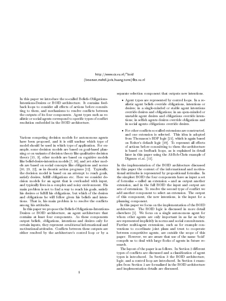 The BOID Architecture | PDF