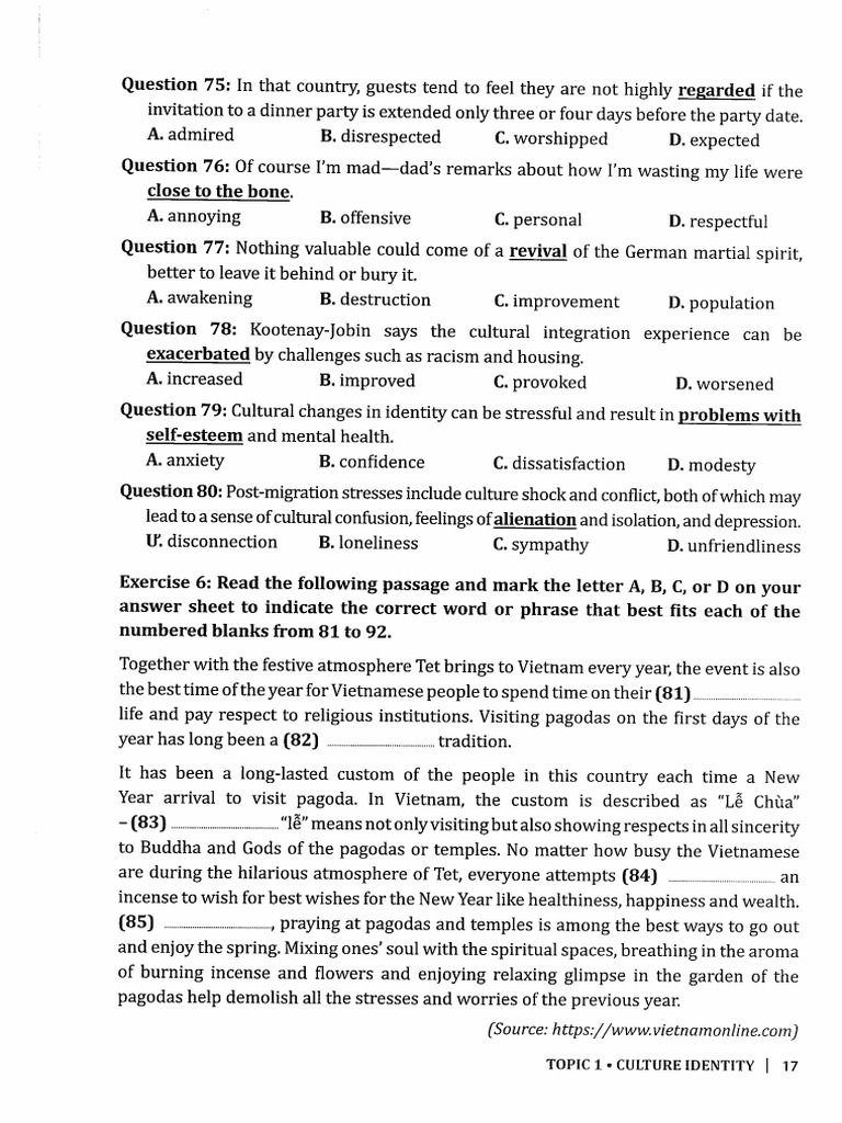 Culture Identity - Reading | PDF