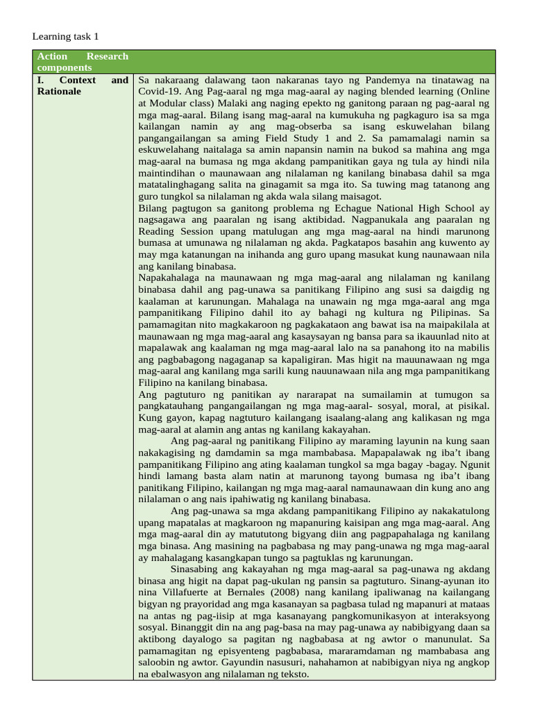 Learning Tasks 11 Ok | PDF
