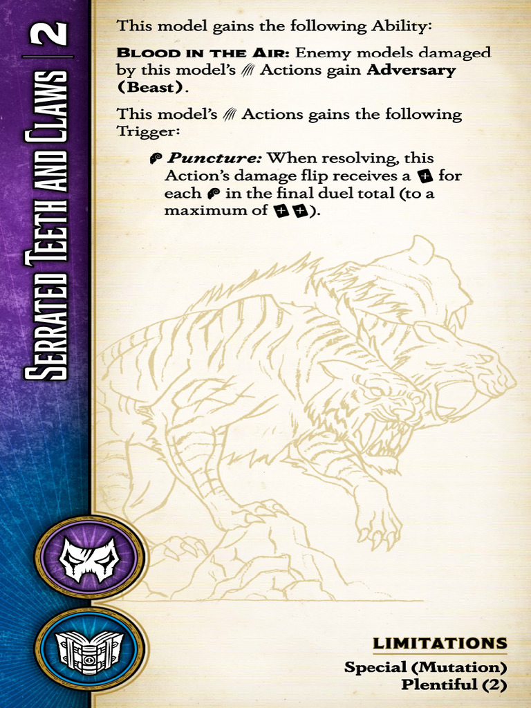 M3E Arc Nvb Up SerratedTeethandClaws | PDF