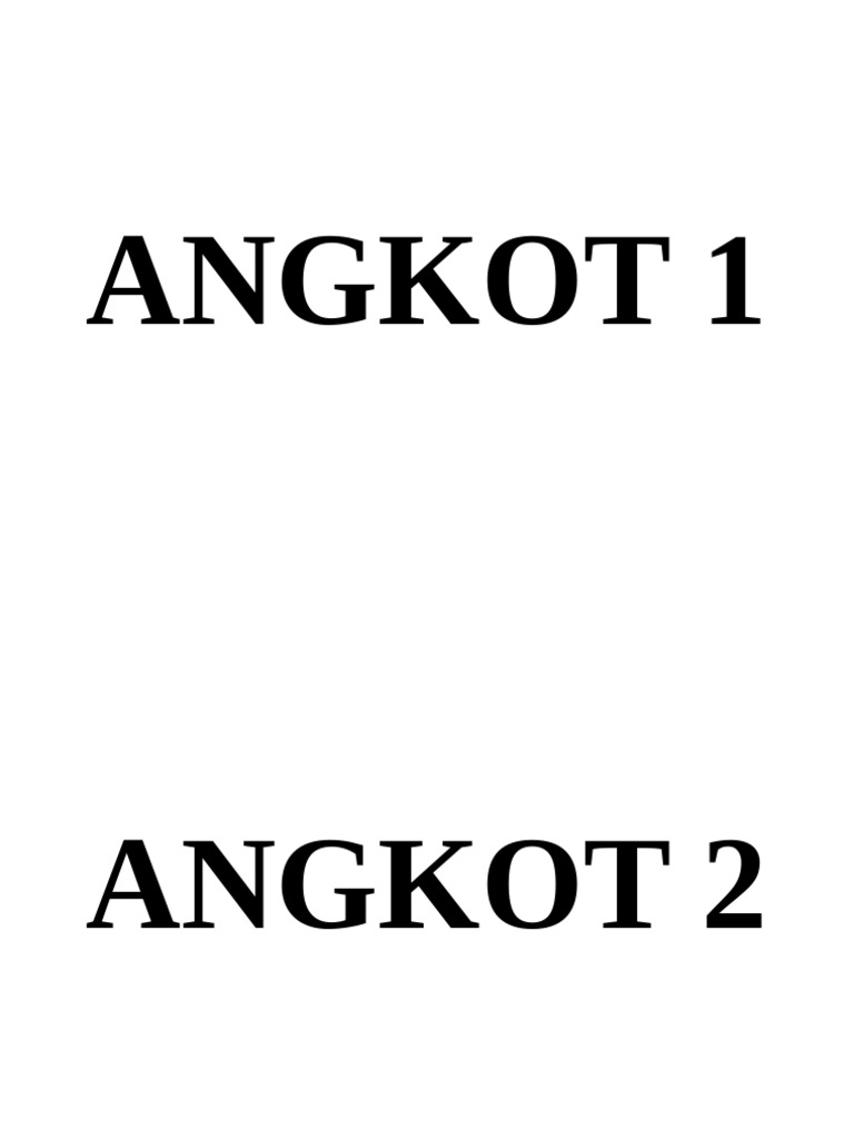 Angkot 1-6 | PDF