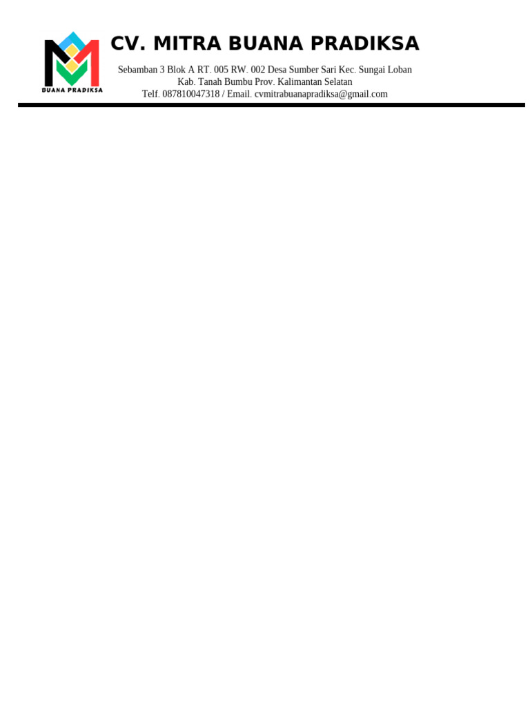 Corp Surat Cv. Mba | PDF
