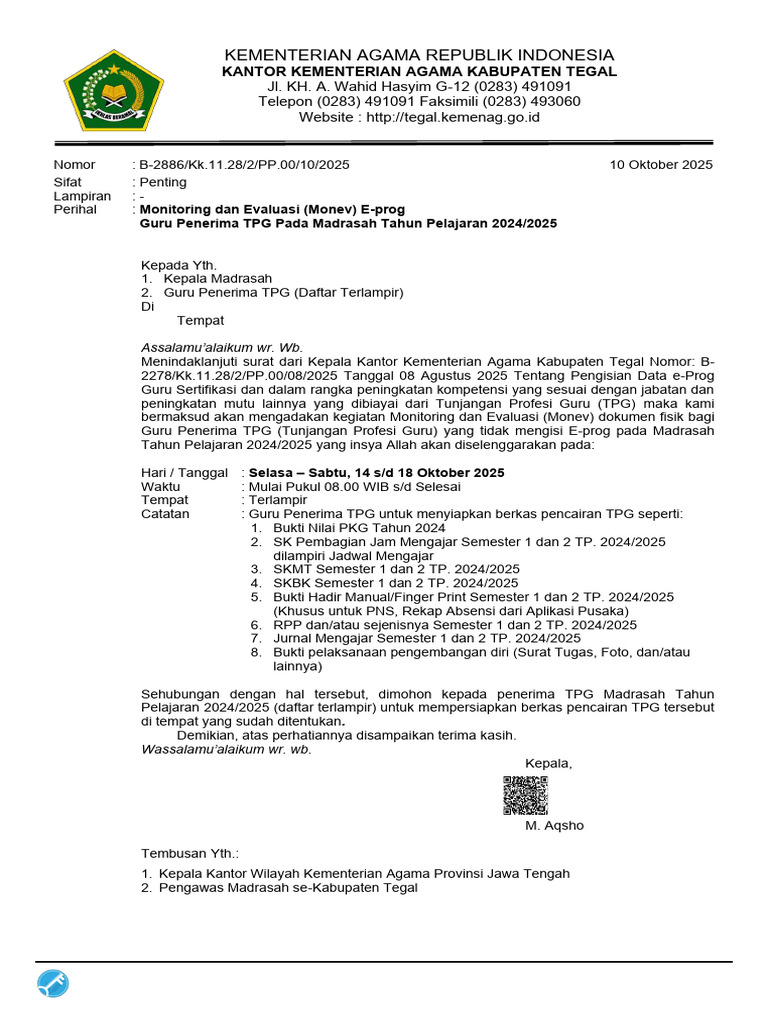 (Penma - 2) Monev E-Prog Guru Sertifikasi | PDF