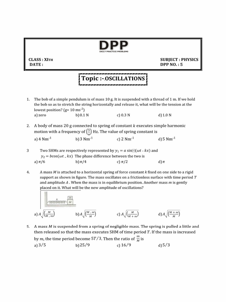 Oscillation Dpp | PDF