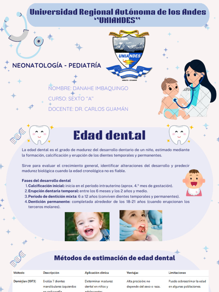 Semana 3 - Edad Dental y Predicción de La Estatura | PDF ...