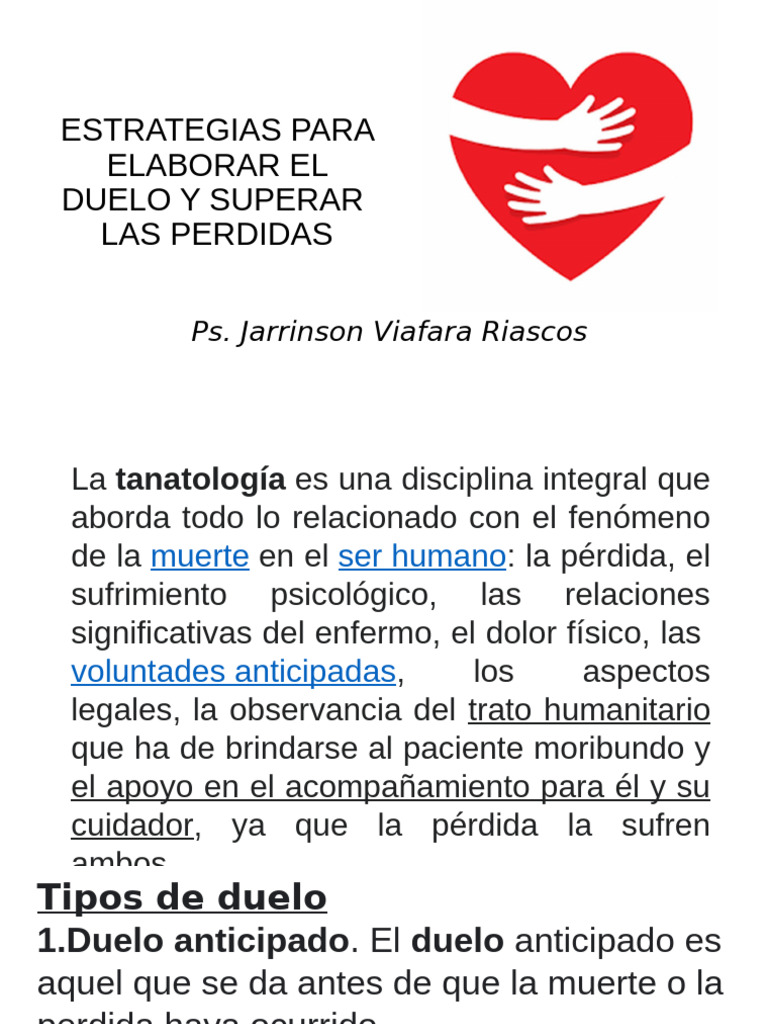 Estrategias para Elaborar El Duelo | PDF | Dolor | Ira