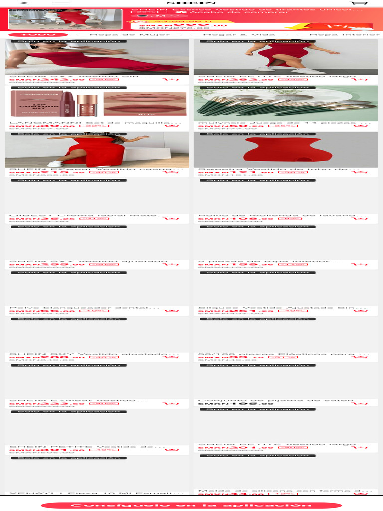 Vestidos y maquillaje en oferta SHEIN | PDF