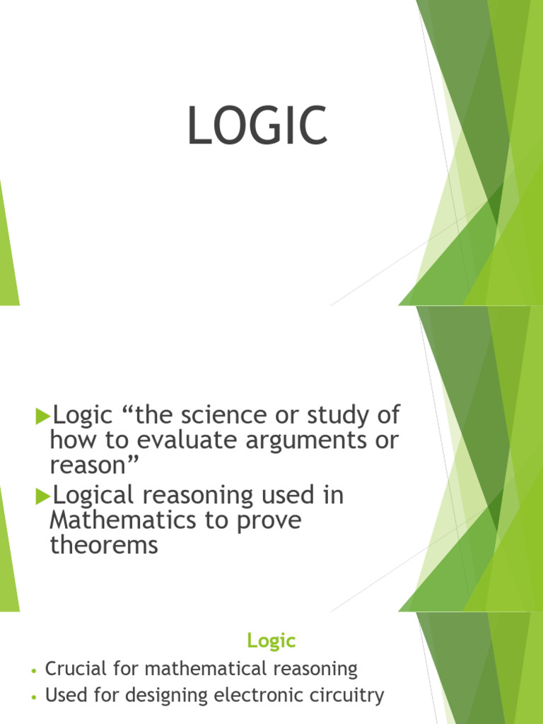 Chapter 3 Logic Part 1-25-26 | PDF | If And Only If | Logic
