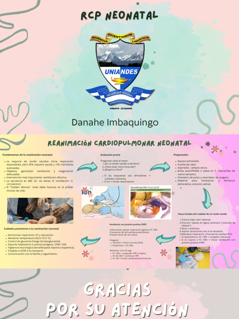 Guía RCP Neonatal: Pasos y Cuidados | PDF | Reanimación cardiopulmonar ...