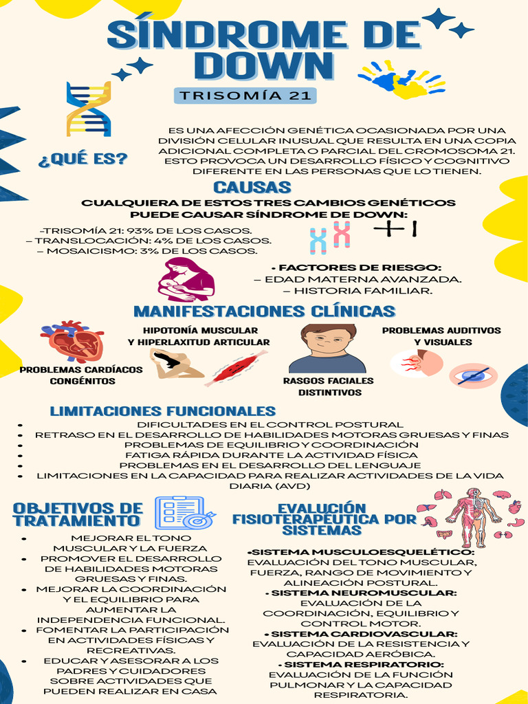 Infografía Síndrome de Down | PDF | Síndrome de Down | Enfermedades y ...