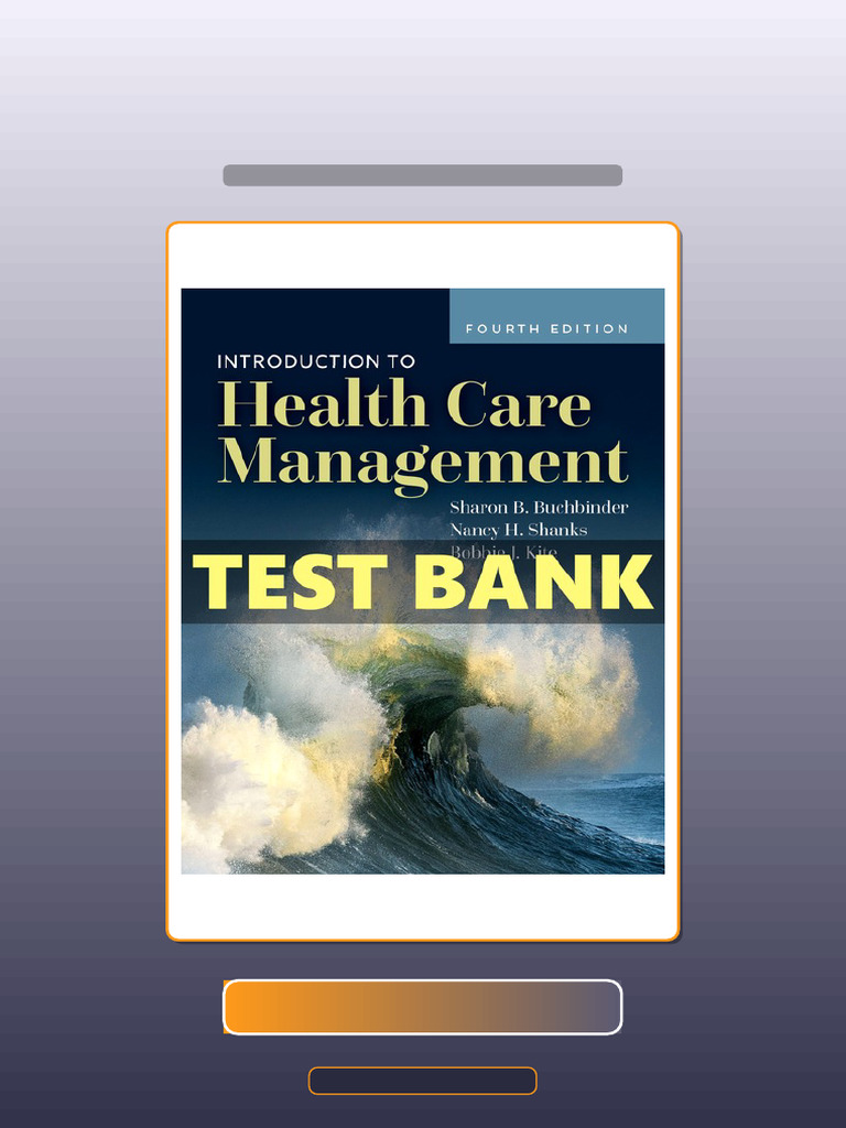Ultimate Bundle Introduction to Health Care Management 4 Ed Buchbinder ...