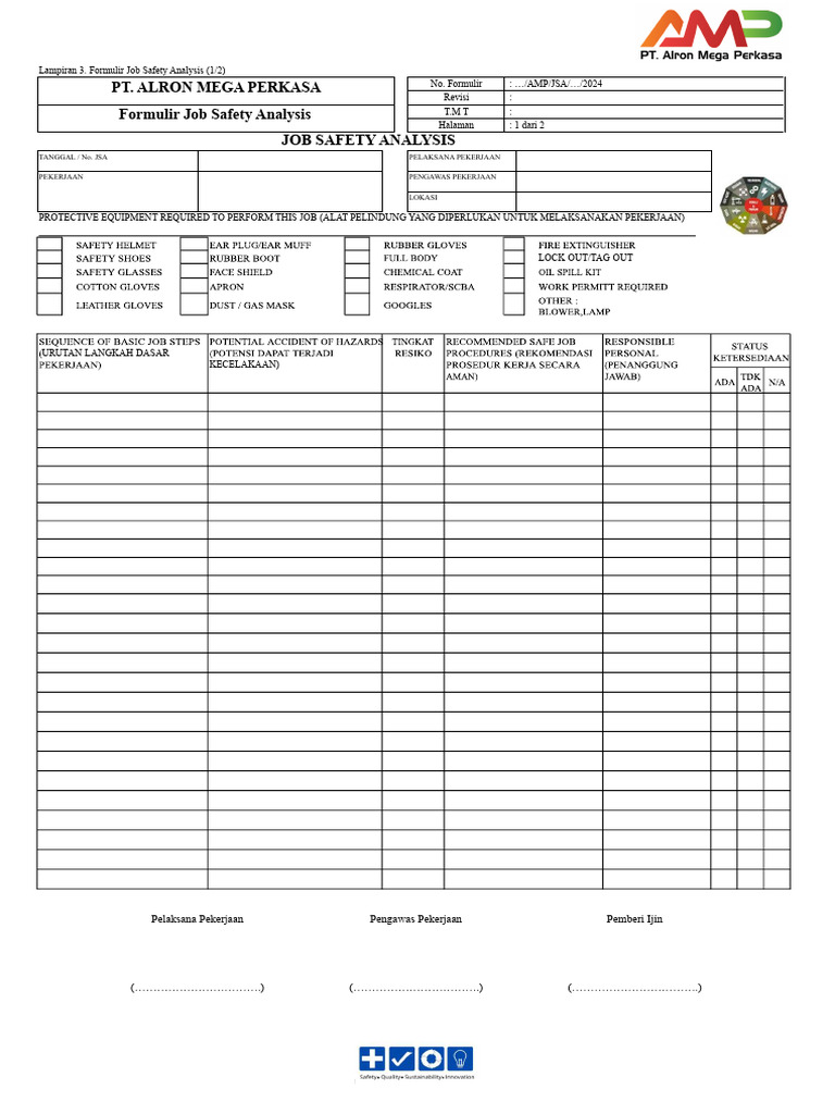 JSA Form AMP | PDF