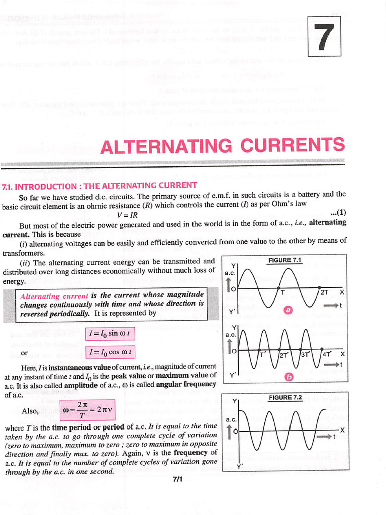 Alternating Current | PDF | Capacitor | Alternating Current