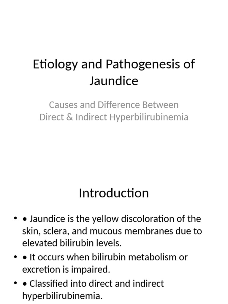 Jaundice Presentation | PDF