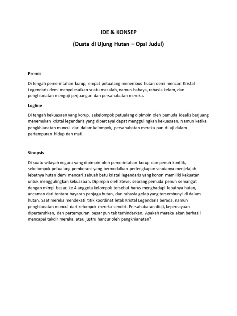 Ide Konsep Drama Radio | PDF