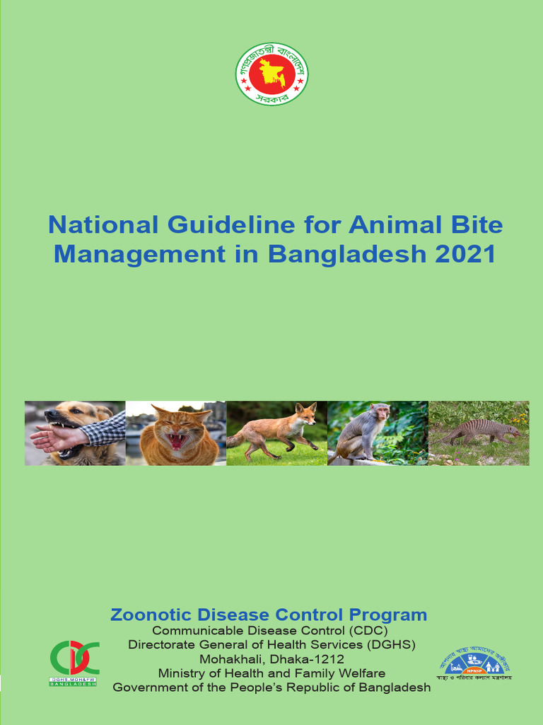 Animal Bite Management Guideline BD 2021 | PDF | Rabies | Vaccines