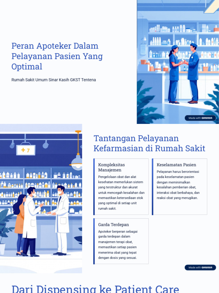 Peran Apoteker dalam Pelayanan Pasien | PDF