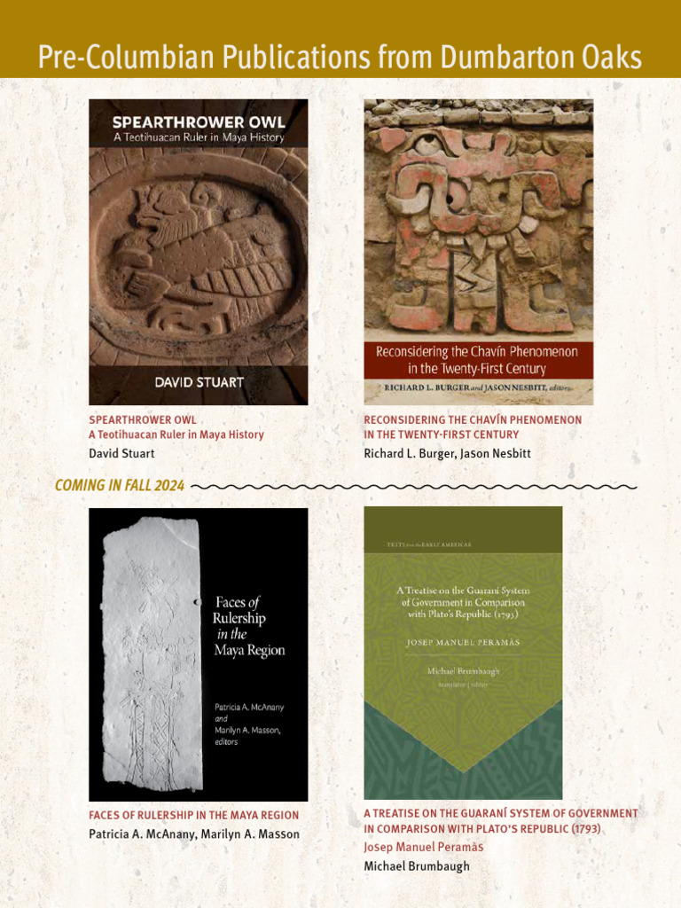 Pre-Columbian Publications - Dumbarton Oaks | PDF | Mesoamerica | Pre ...
