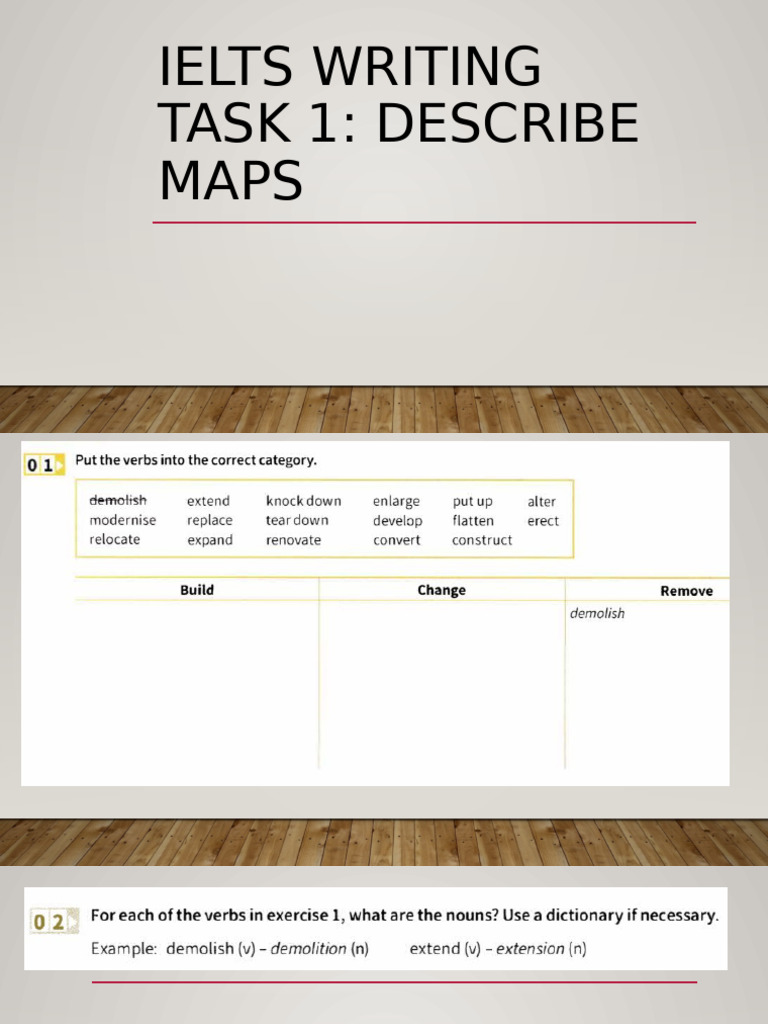 IELTS Writing Task 1: Map Descriptions | PDF