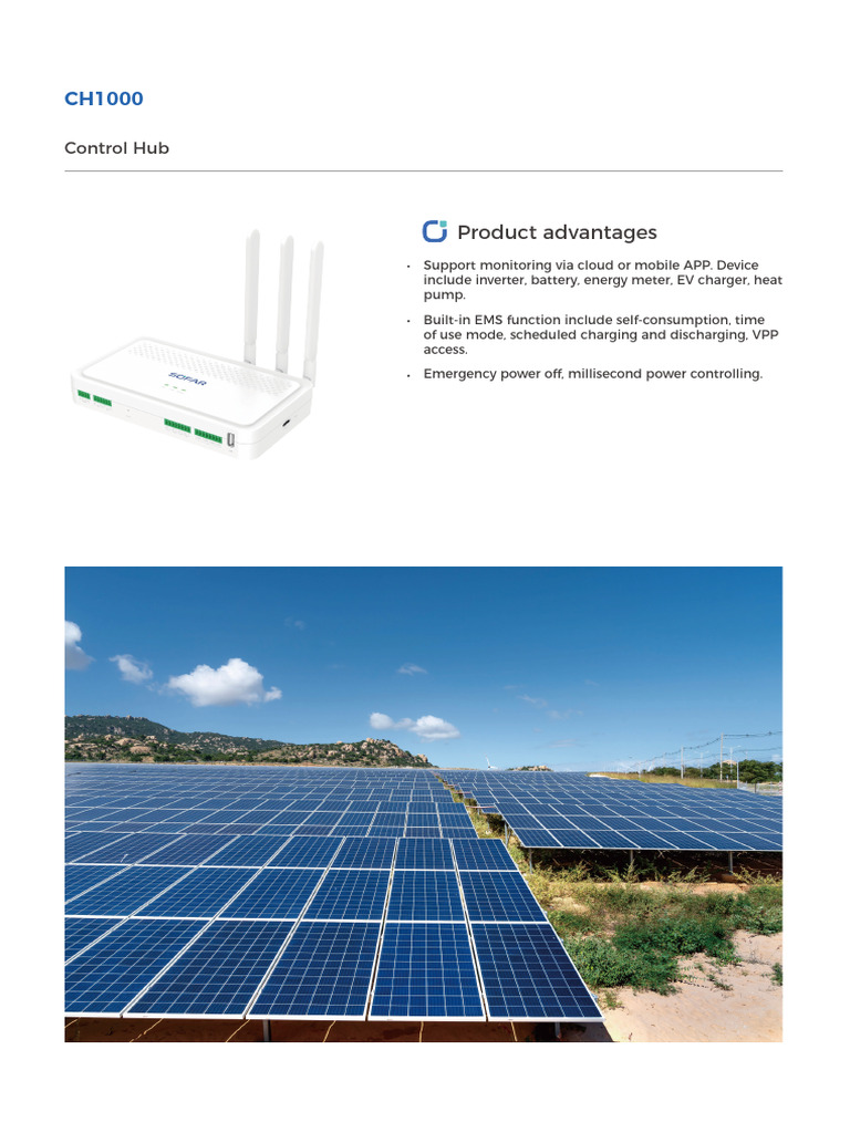 CH1000 Inverter Control Hub Overview | PDF | Power Inverter ...