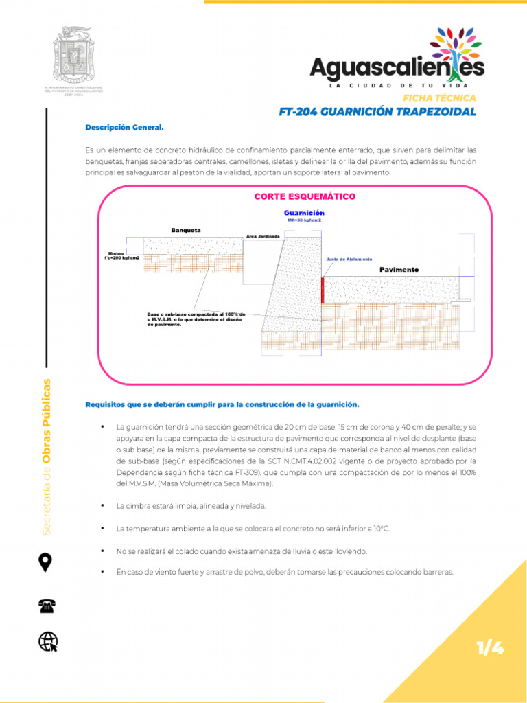 FT204 Guarnicion Trapezoidal | PDF