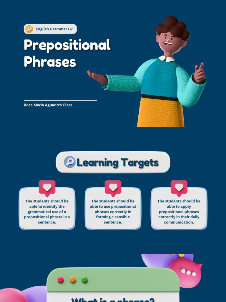 Prepositional Phrase | PDF | Adverb | Adjective