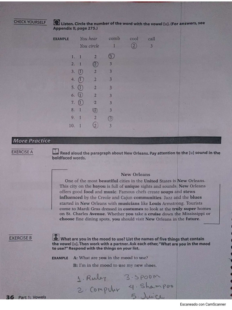 Assignment 1.4 - Back Vowels Pages 34 To 57 | PDF
