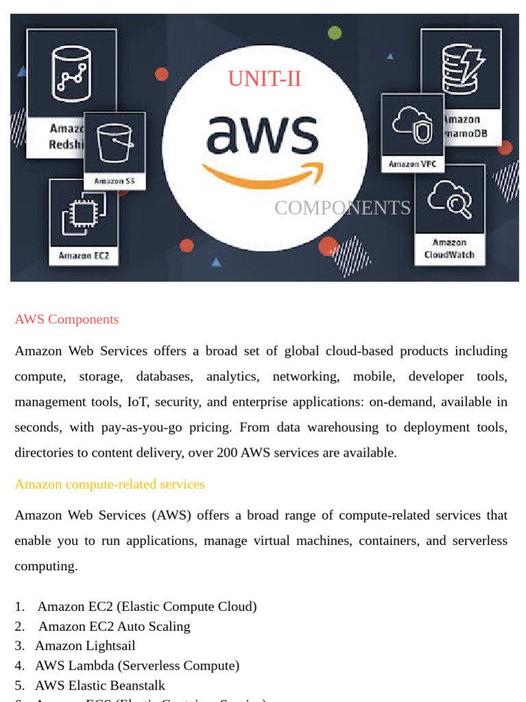 AWS unit-ii | PDF | Amazon Web Services | Cloud Computing