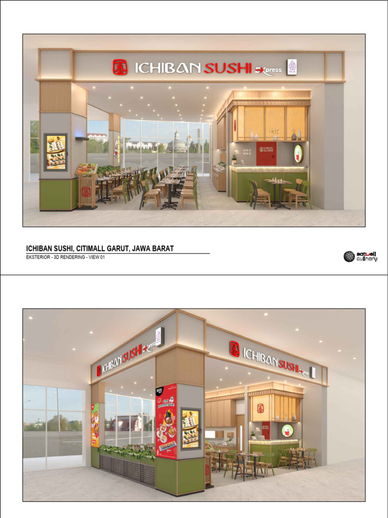 Ichiban Sushi Citimall Garut Plans | PDF | Components | Structural ...