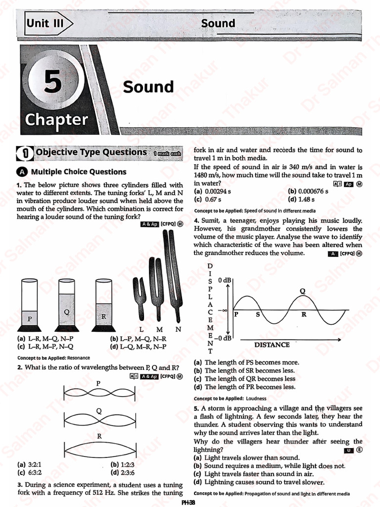 5.sound - CFQ Icse Physics | PDF