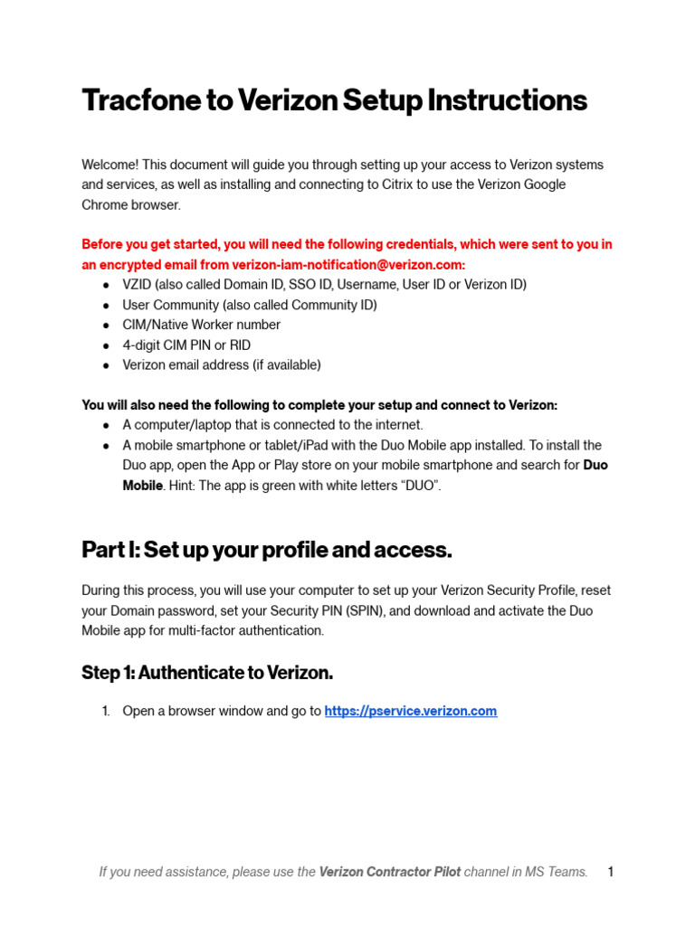 Verizon Setup Guide for Tracfone Users | PDF | Gmail | Citrix Systems