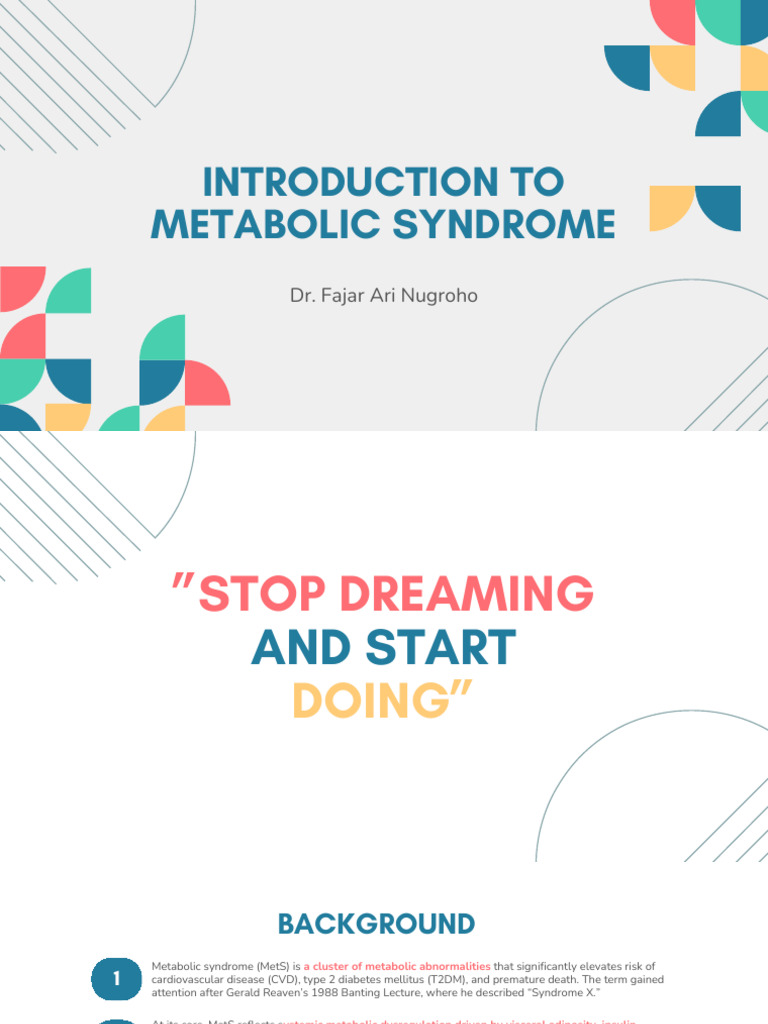 TM 1-Introduction To Metabolic Syndrome | PDF | Metabolic Syndrome ...